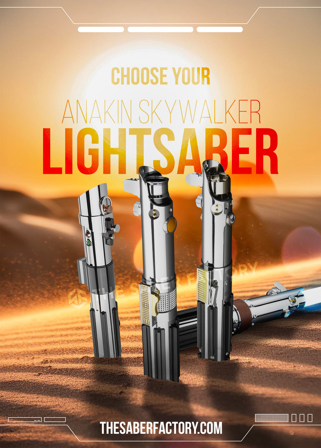 Anakin Skywalker lightsaber - EpIII version – The Saber Factory